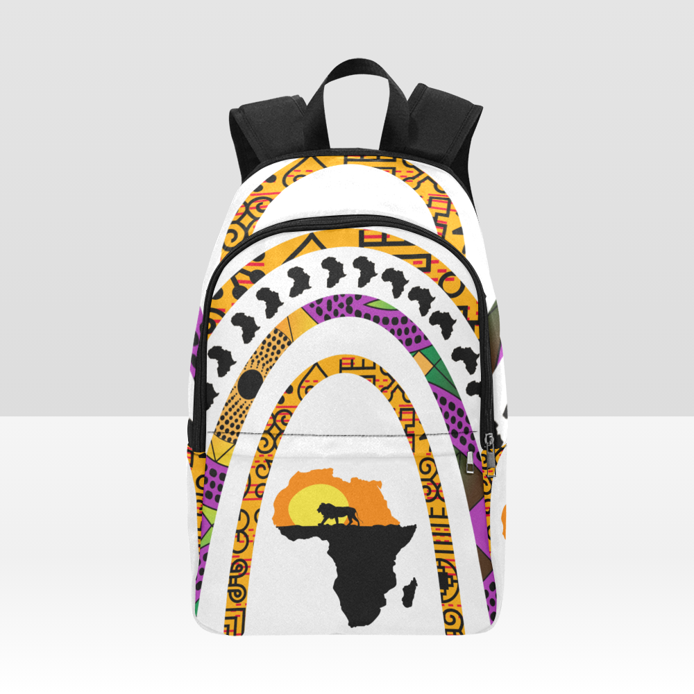 African Print Backpack