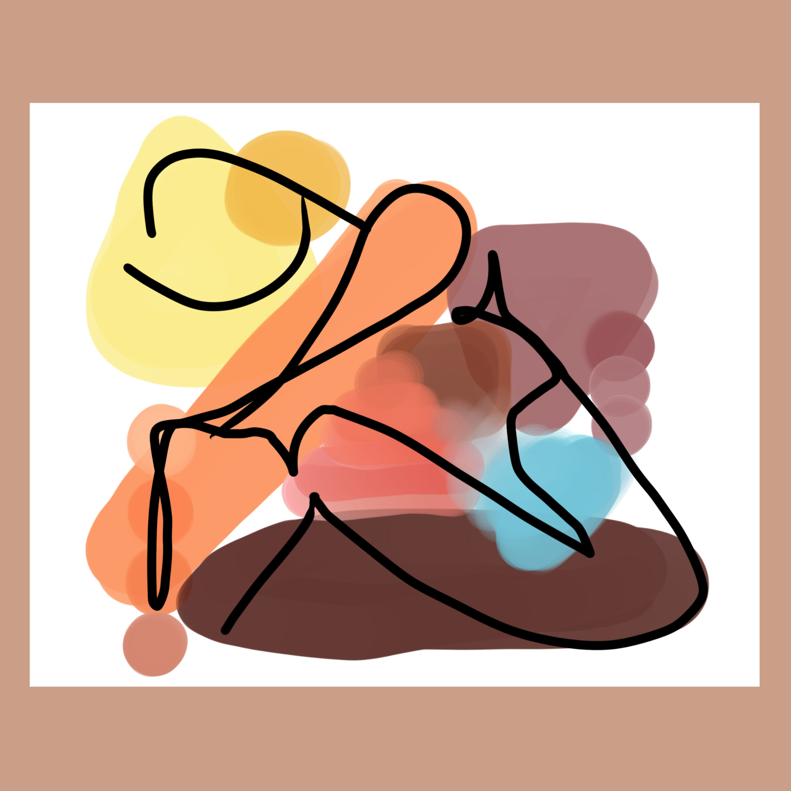 “Grounded,” Earth Tone, Art Print, Wall Hangings, Living room decor ...