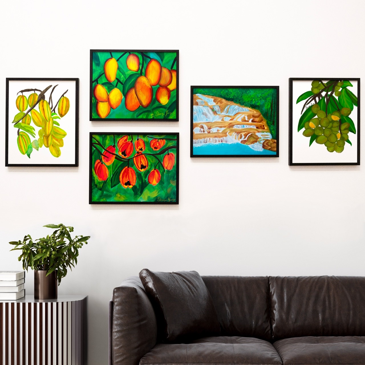Tropical Fruits Art Print Bundle Set of 5 Prints – miiriya