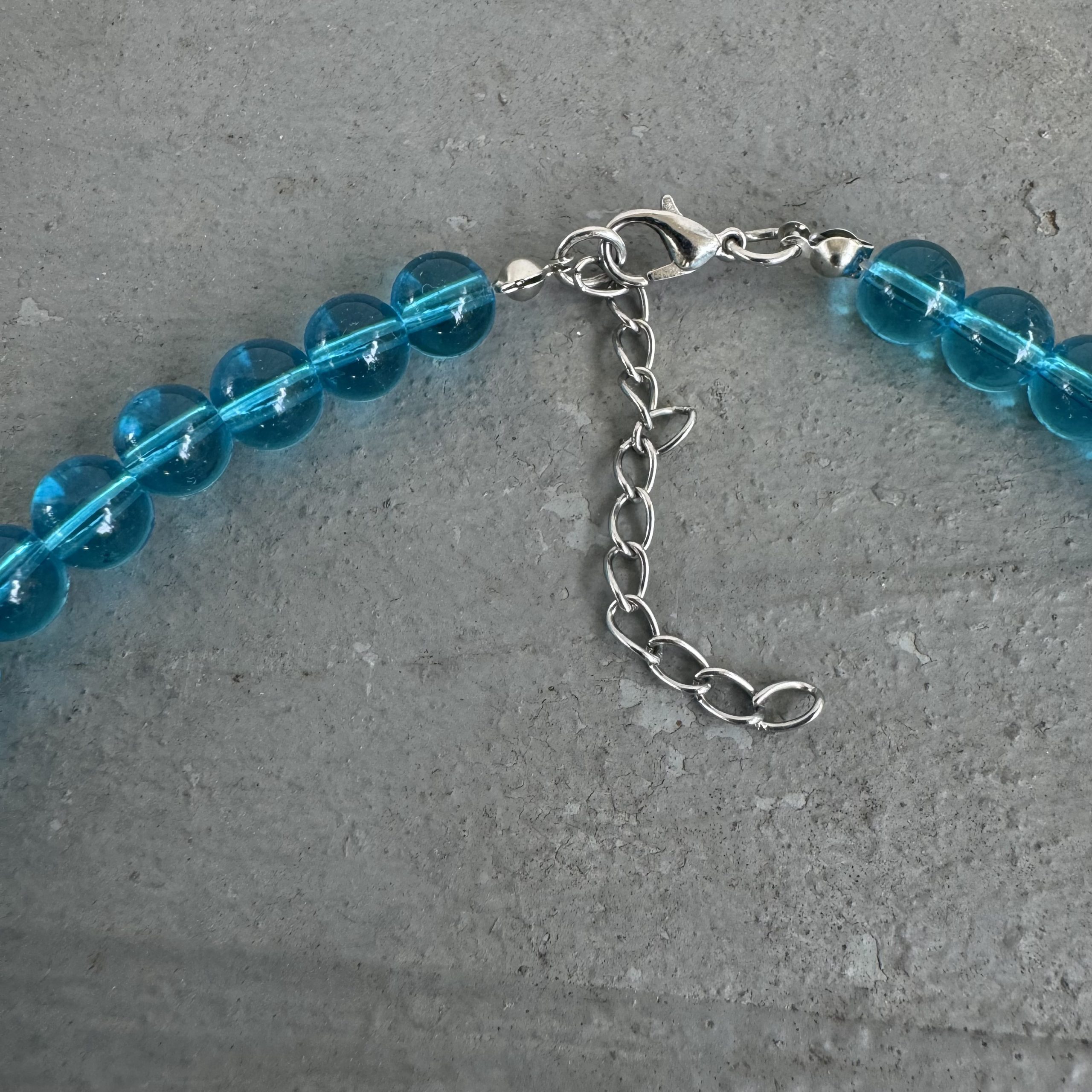 Azure Blue Glass Bead Necklace – miiriya